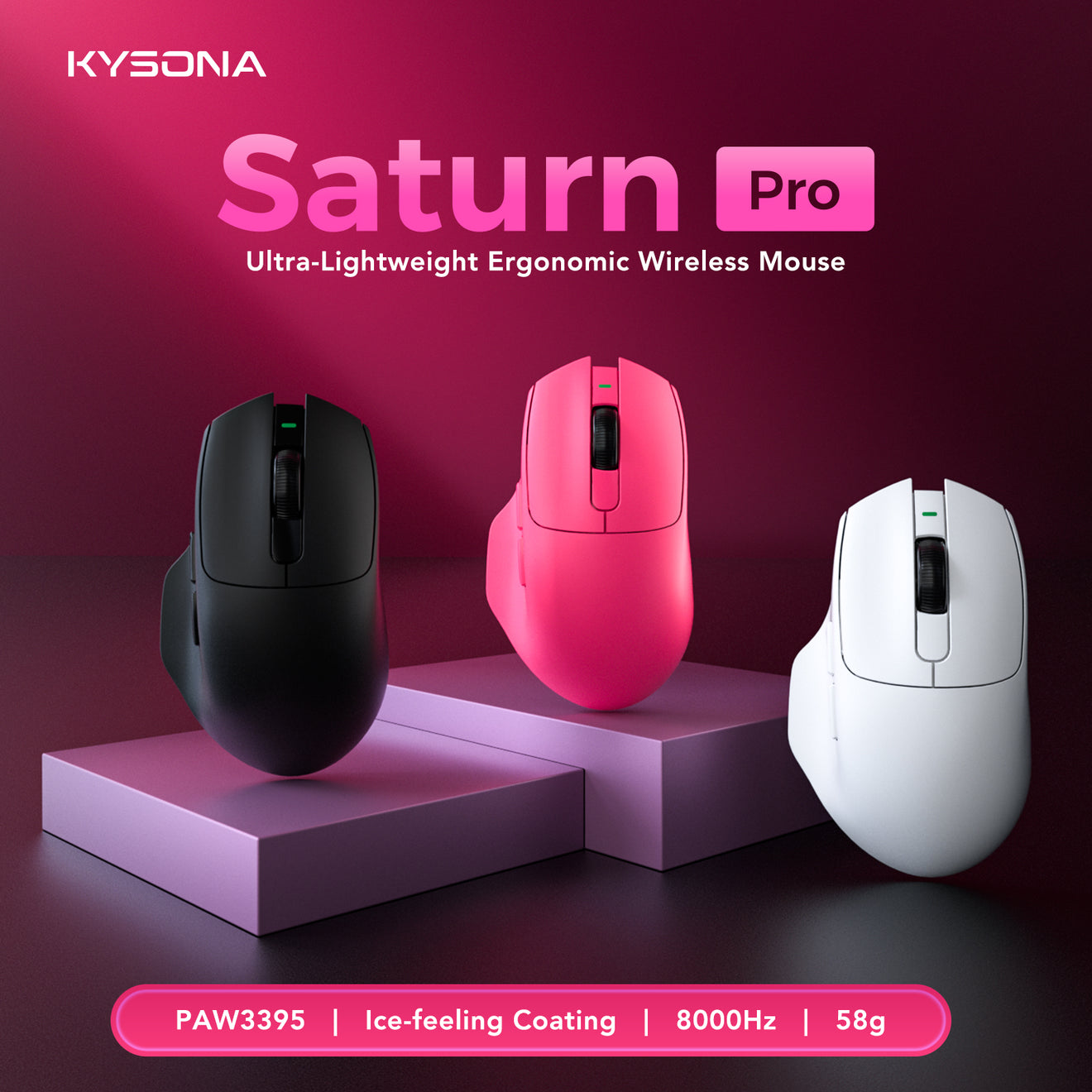 KYSONA Official Store | Ultra‑Lightweight Gaming Mice & Accessories